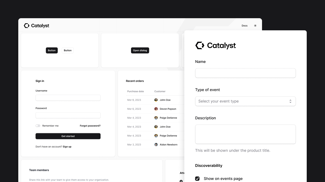 Catalyst Ui Kit